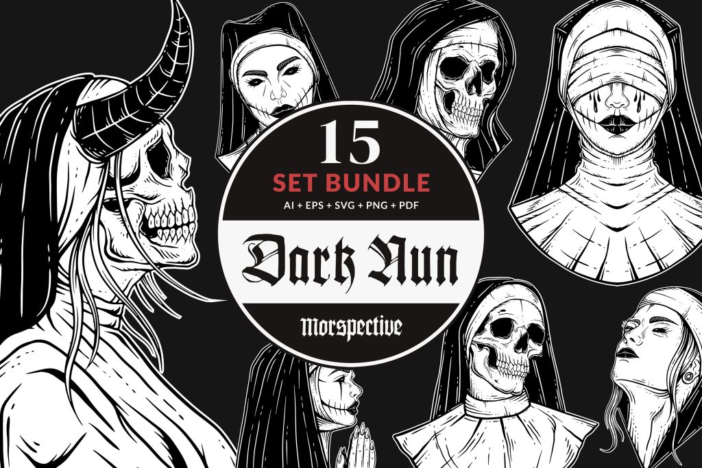 15 Bundle Dark Nun Prayer Girl Skull Horror Ghost – MORSPECTIVE